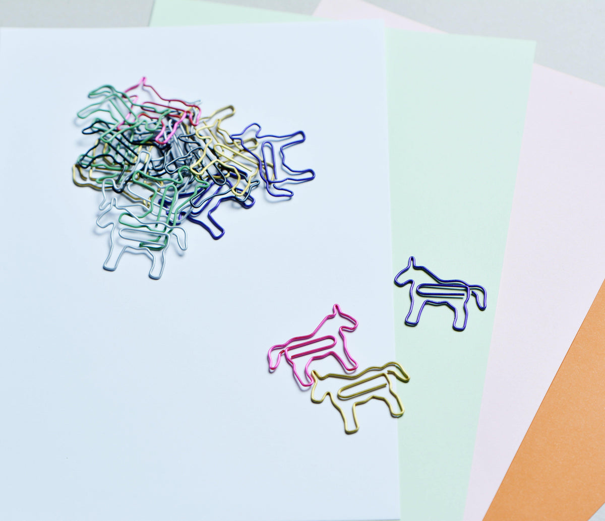 Horse paper clips 12 pieces – GISI-Shop